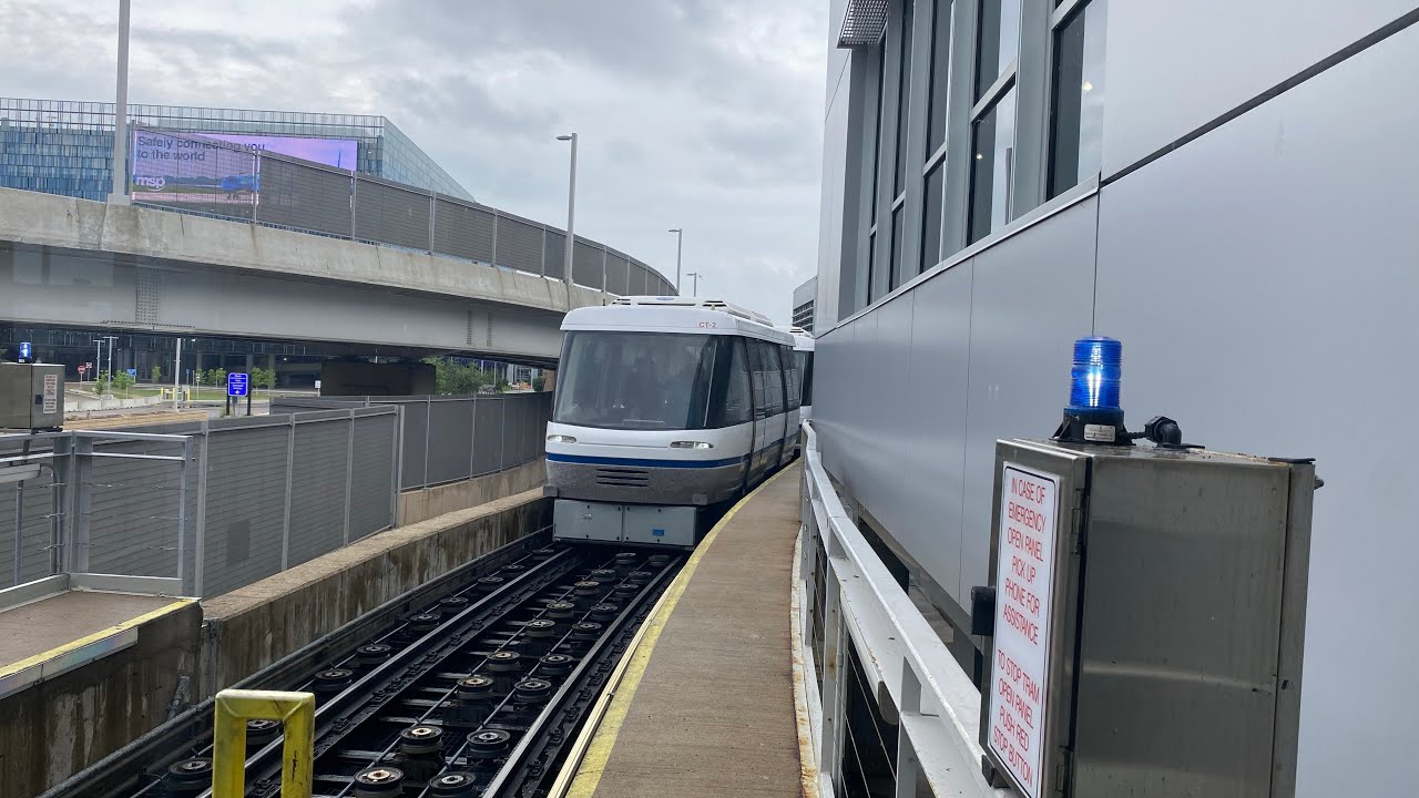 MSP Terminal 1 Concourse Tram - YouTube