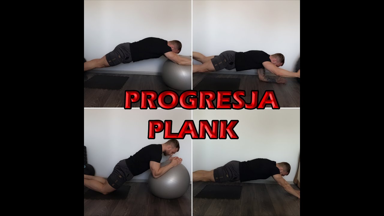 Plank (deska) progresja ćwiczenia - YouTube