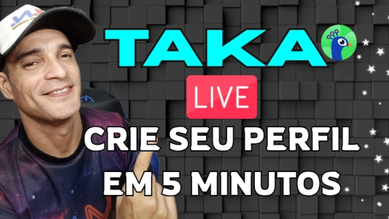 TAKA LIVE: Como Criar e Autenticar Seu Perfil (Passo a Passo Rápido e ...