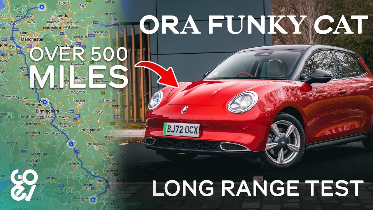 Driving a LIMITED range EV 500+ miles!? - ORA Funky Cat Long-distance ...