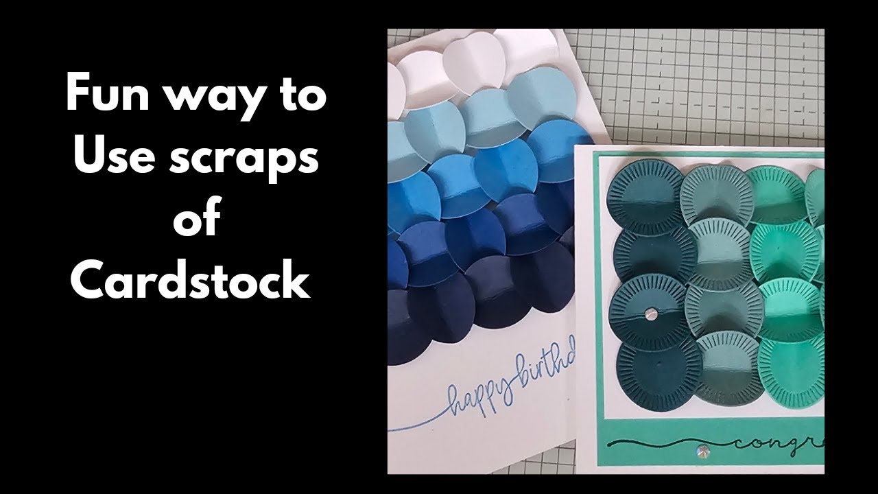 A fun way to use cardstock scraps to create elegant cards - YouTube