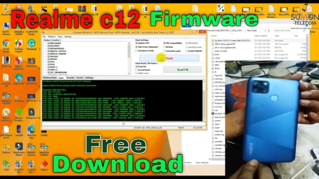 Realme c12 [RMX2189] hang on logo fix firmware (Flash file) Free ...
