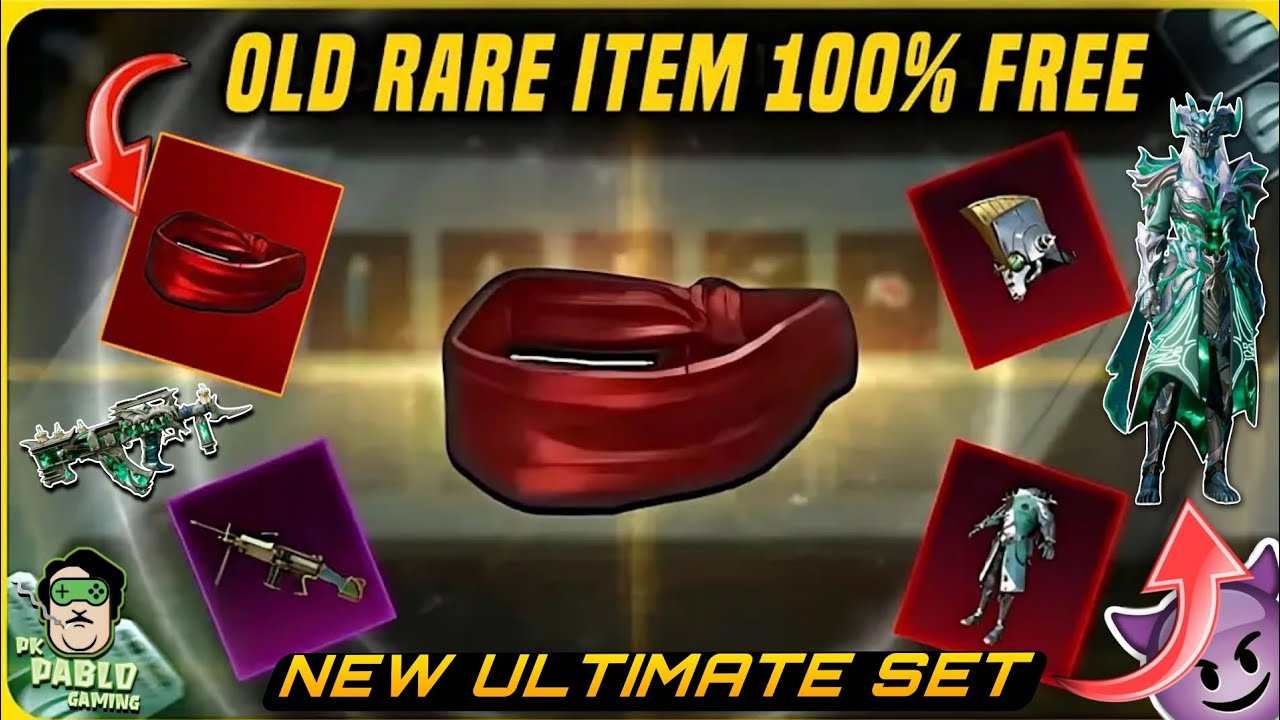 OLD RARE ITEMS IS BACK | BLIND NOBLE MASK | NEW ULTIMATE SET | PUBGM ...