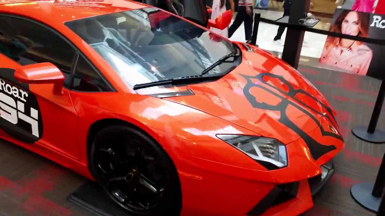 Roar Clothing Lamborghini Aventador Giveaway Fat Guy Gets Stuck Inside ...
