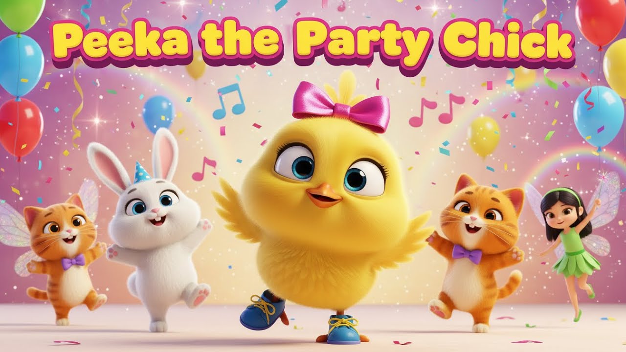 Peeka the Party Chick | Fun 3D Kids Song & Dance Party for Children ...