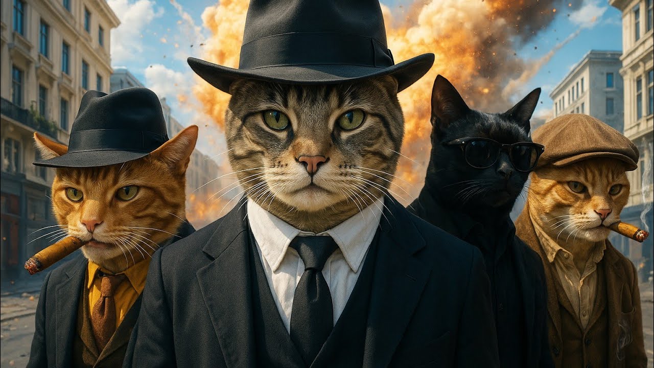 Gangster Cats 🐾 | Coolest Feline Mafia with Badass Beats 😼💥 - YouTube