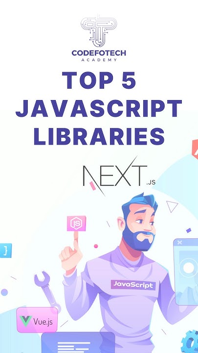 Top 5 JavaScript Libraries #codefotechacademy #javascript #javacriptlibrabies #trending #top5 # ...