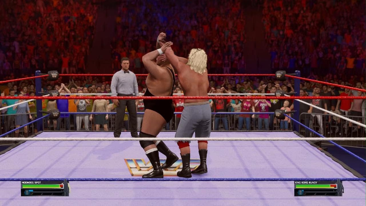 WWE 2K25. Moondog Spot VS King Kong Bundy. - YouTube