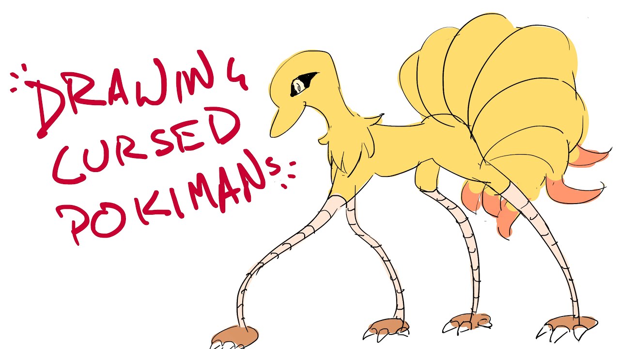 [LIVE] drawing more cursed pokemon fusions - YouTube