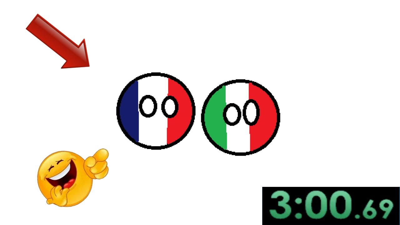 Speedrunning France & Italy countryball in MS Paint (Part 2) - YouTube