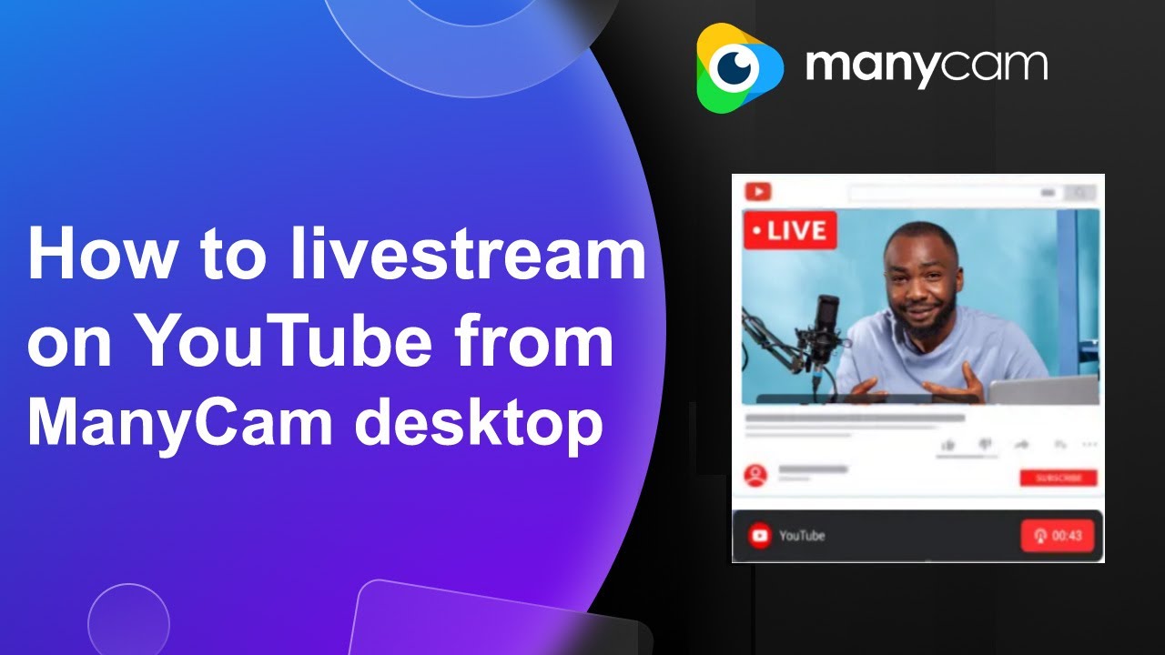 How to livestream on Youtube with ManyCam 9 - YouTube