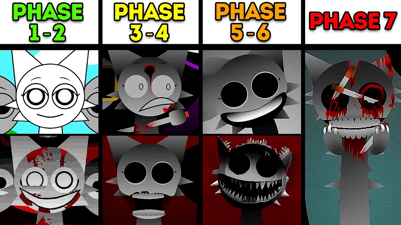 Incredibox Sprunki Mix: Phase 1 VS Phase 2 VS Phase 3 VS Phase 4 VS ...