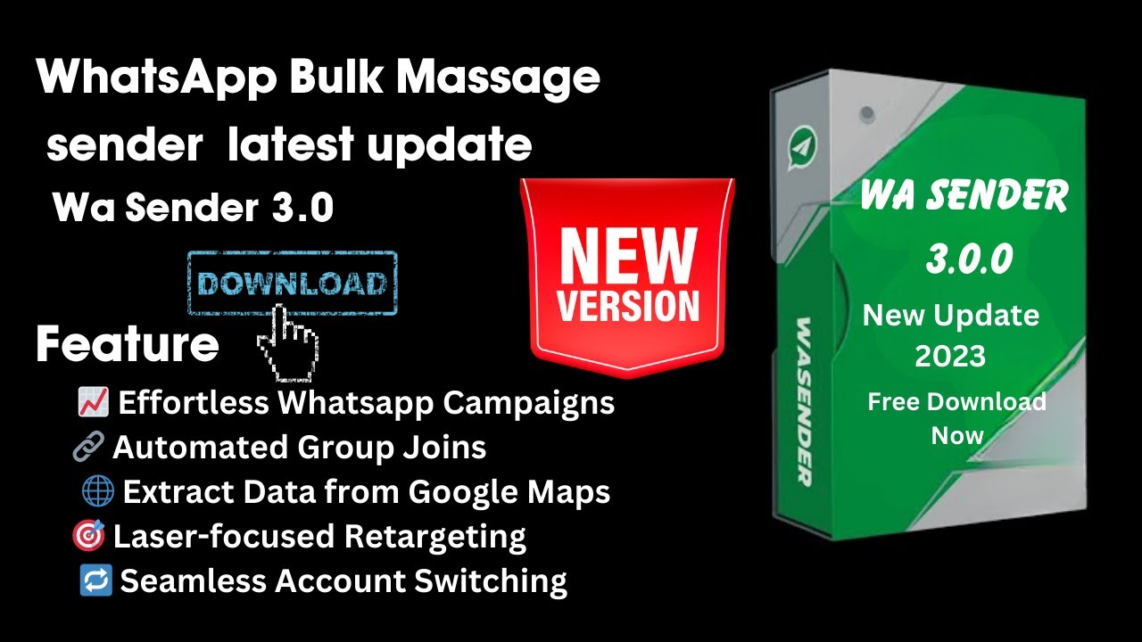 WA SENDER Latest (3.0) Fully Activated Download Now | Whatsapp ...