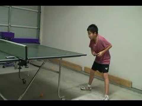 Ethan Jin Table Tennis Training with coach YangShiGang - YouTube