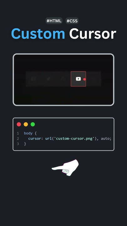 Custom Cursors in CSS 🚀 - YouTube
