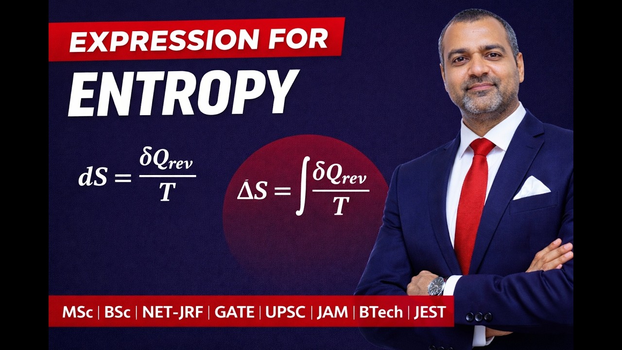 LEC-23 MATHEMATICAL EXPRESSION OF ENTROPY - YouTube