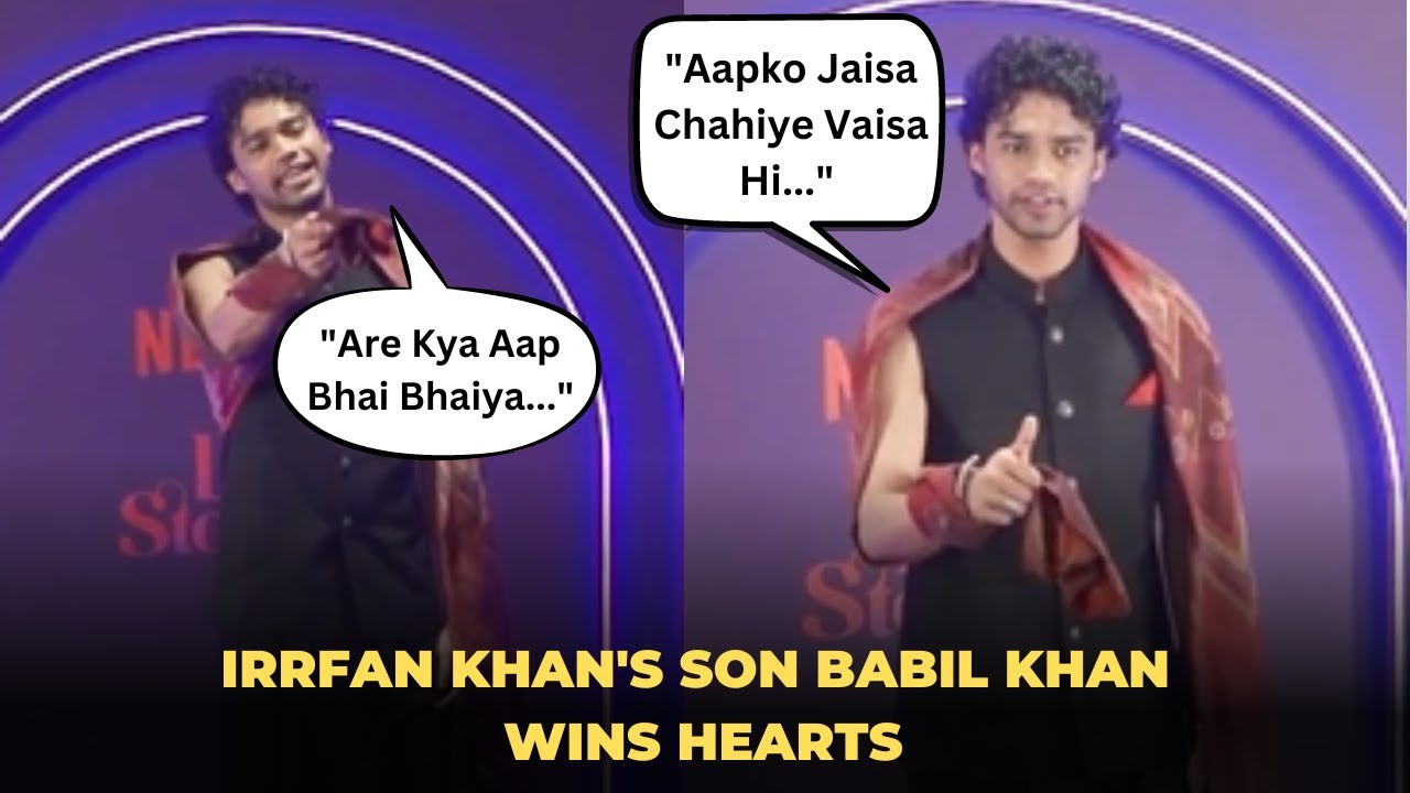 Babil Khan Wins Hearts Again With A 'Humble' Gesture Towards The Media ...