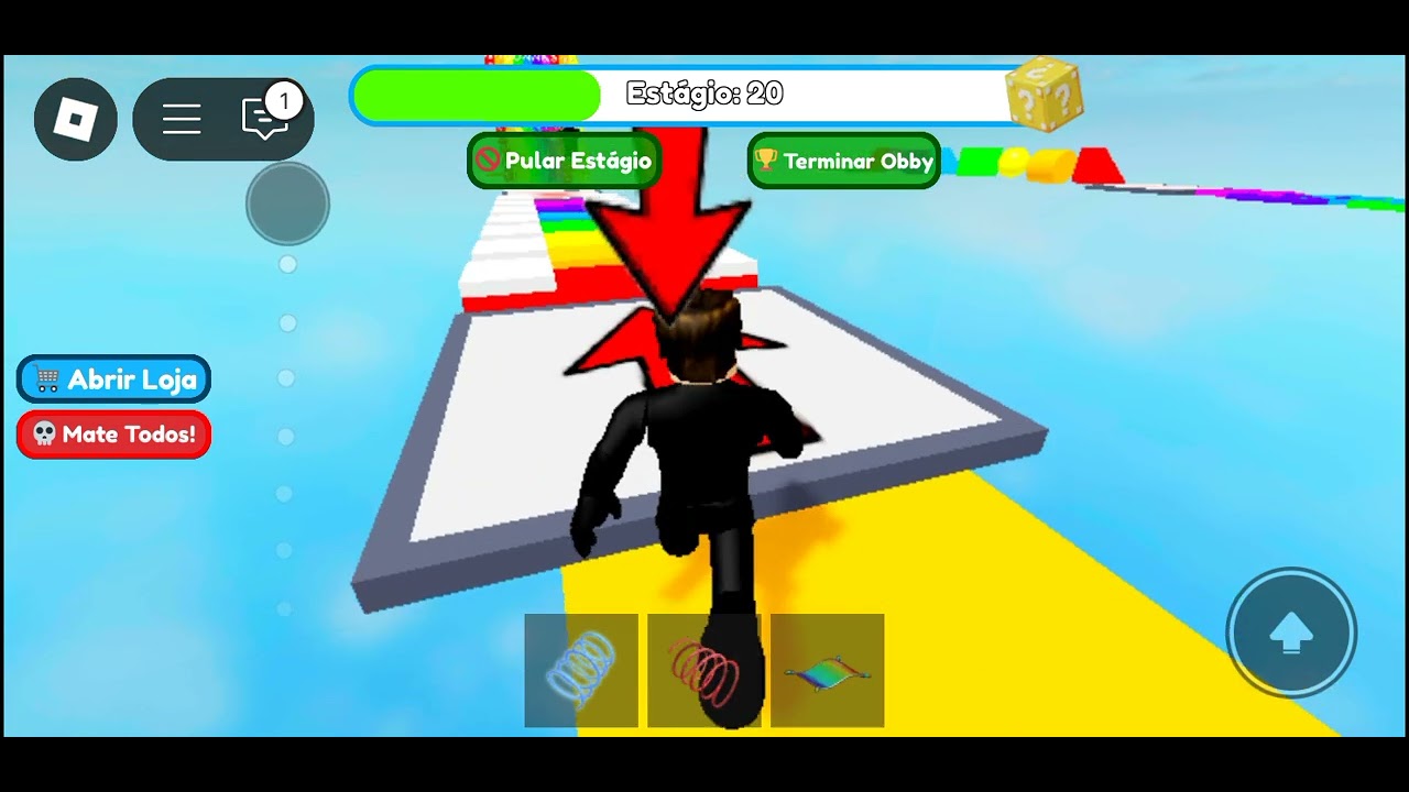 joguei o parkor mas facil do roblox - YouTube