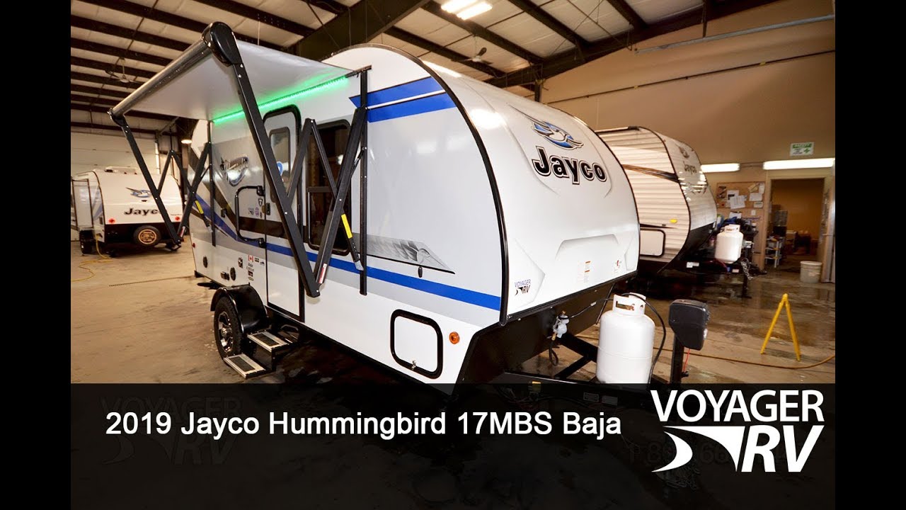 2019 Jayco Hummingbird 17MBS Baja Travel Trailer Video Tour - Voyager ...