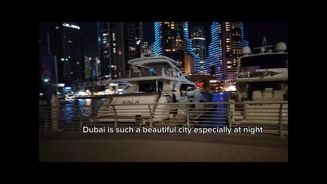 Dubai MARINA evening WALK| EXPLORE WITH NAITORE - YouTube
