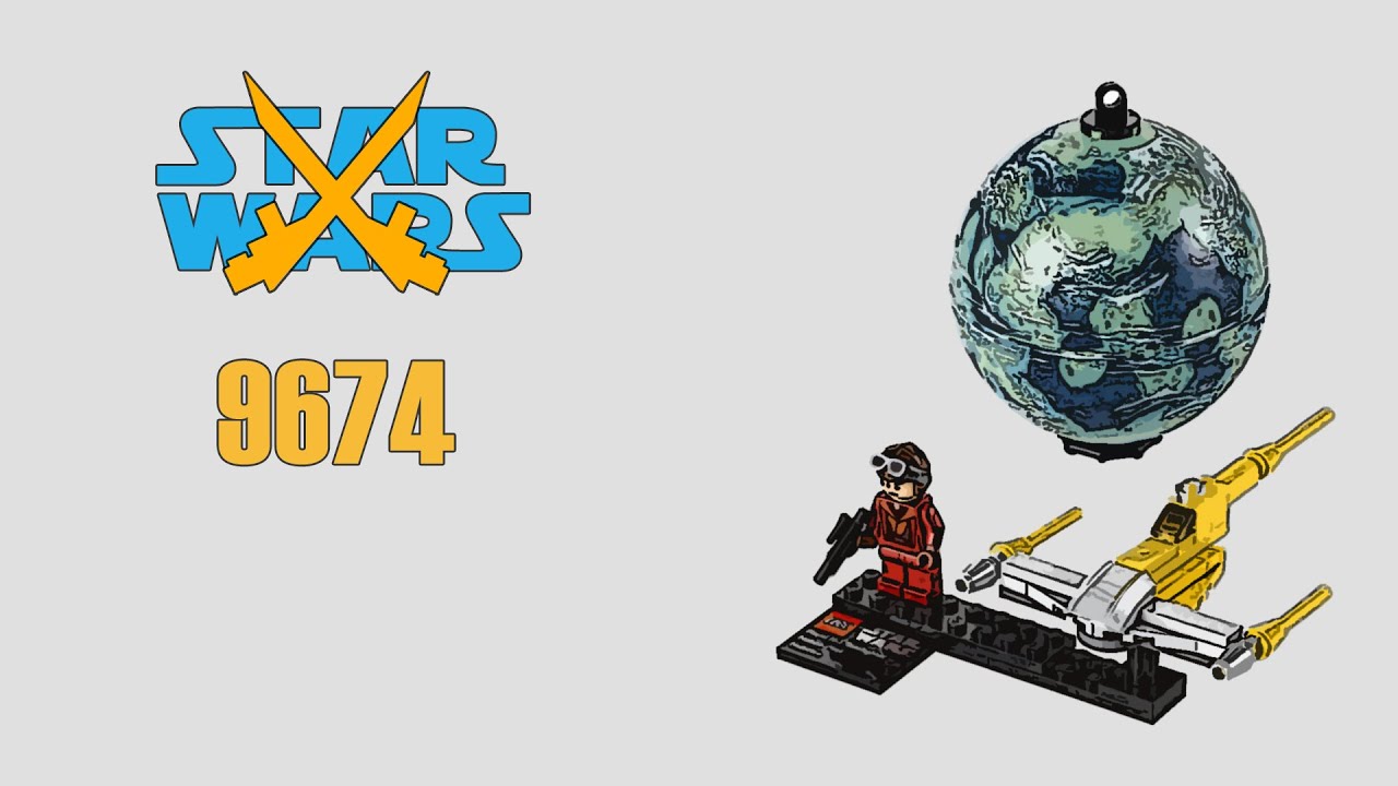 Lego 9674 Star Wars Planet Set Naboo Starfighter and Naboo Separation ...