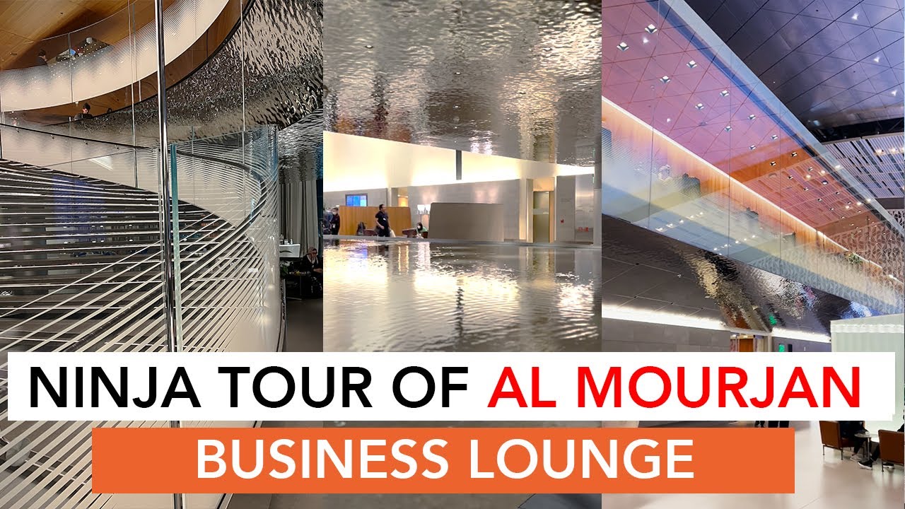 A design walk around Al Mourjan Business Lounge - YouTube