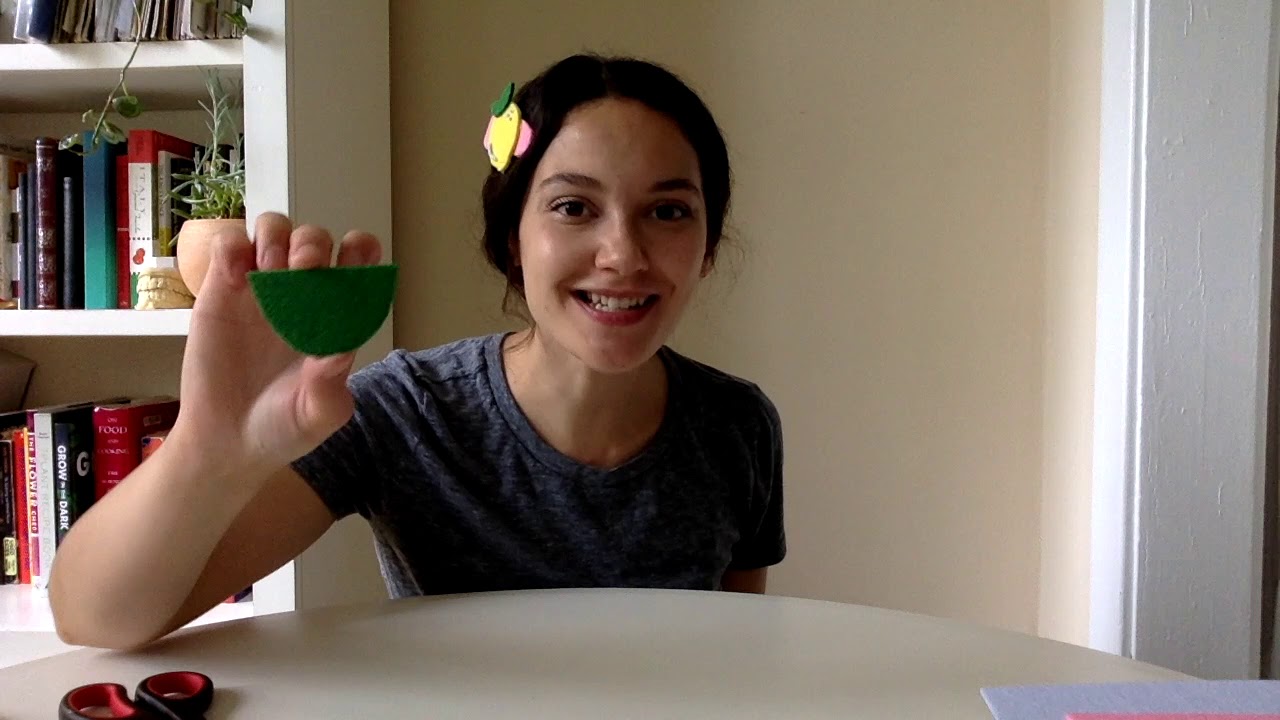 Crafting with Maria - Felt Fruit Hair Clips - YouTube