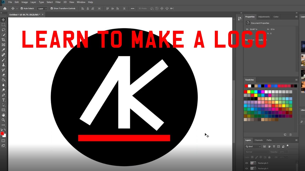 Learn To Make A Logo For Youtube II Tutorial - YouTube