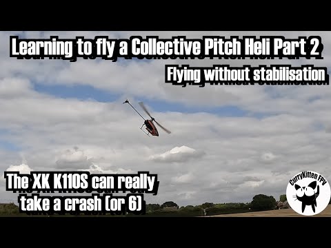 Learning to fly a collective Pitch heli Part 2 - with many crashes ...