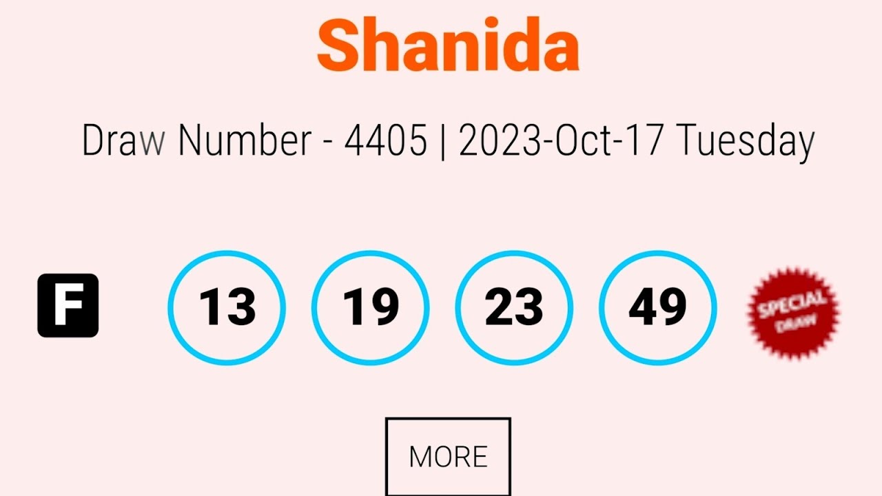 Shanida 4405 #2023.10.17 lottery #Lottery #Results # Lotherai dinum ...