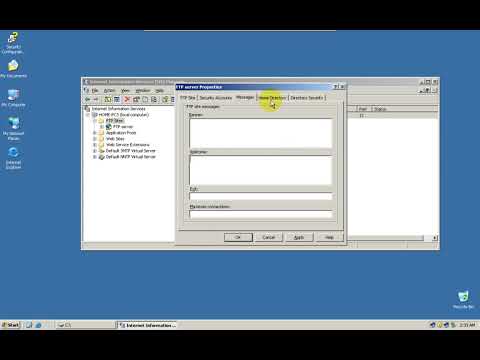 Windows Server 2003 FTP Server configuration - YouTube