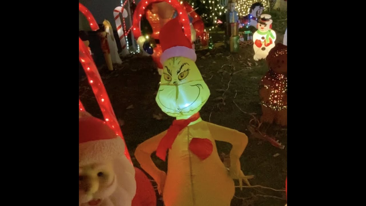 The Grinch is taking over N.J. holiday display - YouTube