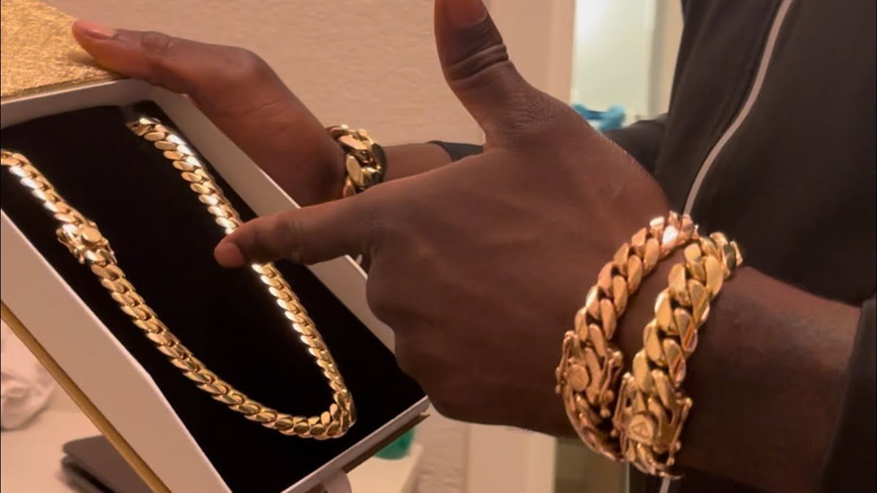 (Gold Stack) New Miami Cuban Link Chain pick up (part 1) - YouTube