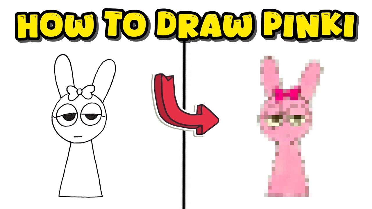 How to Draw Pinki from Sprunki Incredibox – Colorful Game Character ...