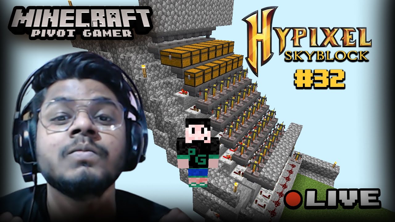 🔴Made Auto Brewer for Alchemy Levels | Minecraft Hypixel SkyBlock: Day 32 | Hindi | Live Stream ...