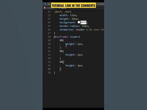 CSS Music Loading Waves Animation #loadinganimation #coding #htmlcss - YouTube