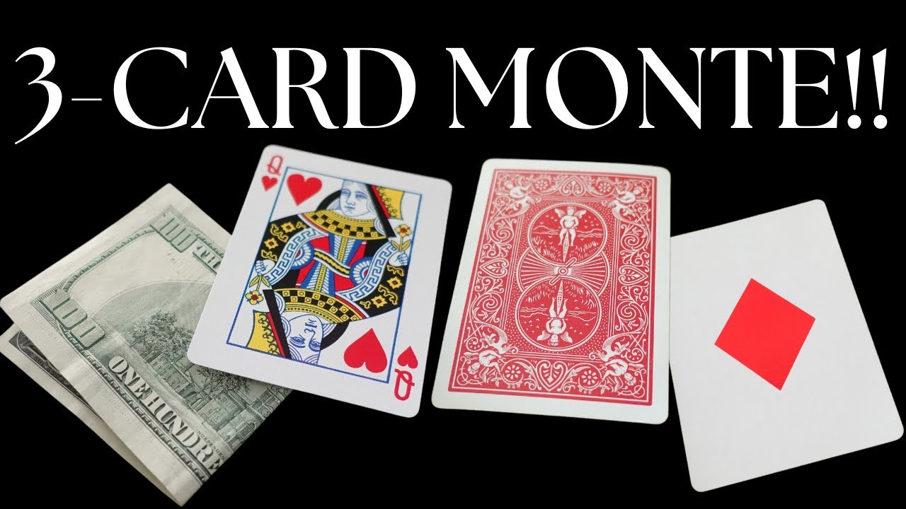 Learn 3-Card Monte: Easy Card Trick & Street Scam - Color Monte ...