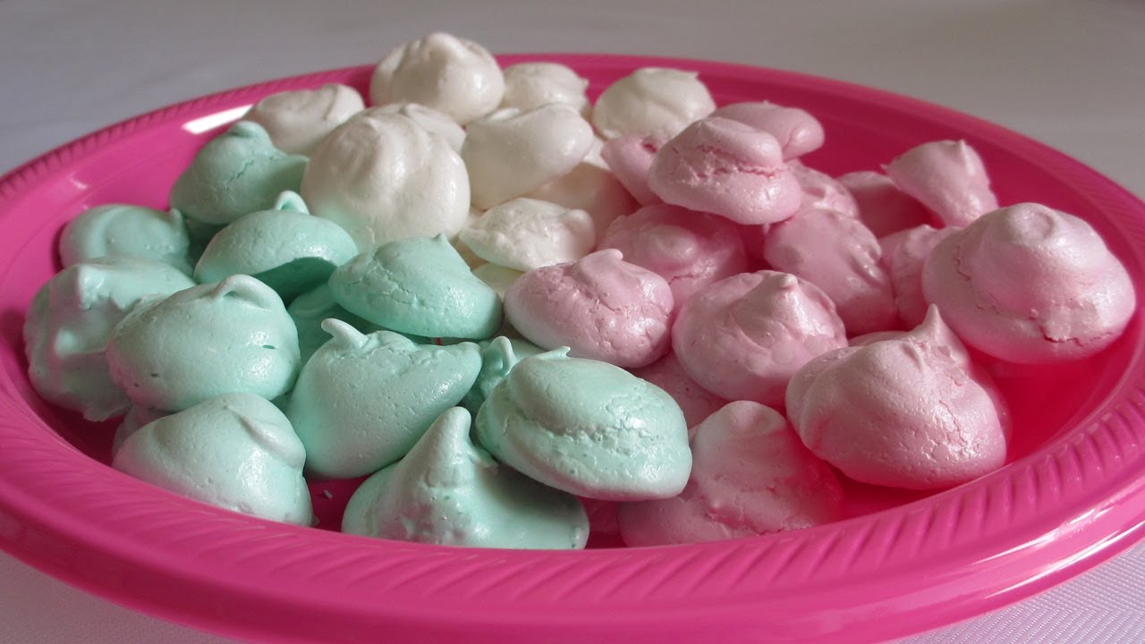 Mini Meringue Cookies Recipe - YouTube
