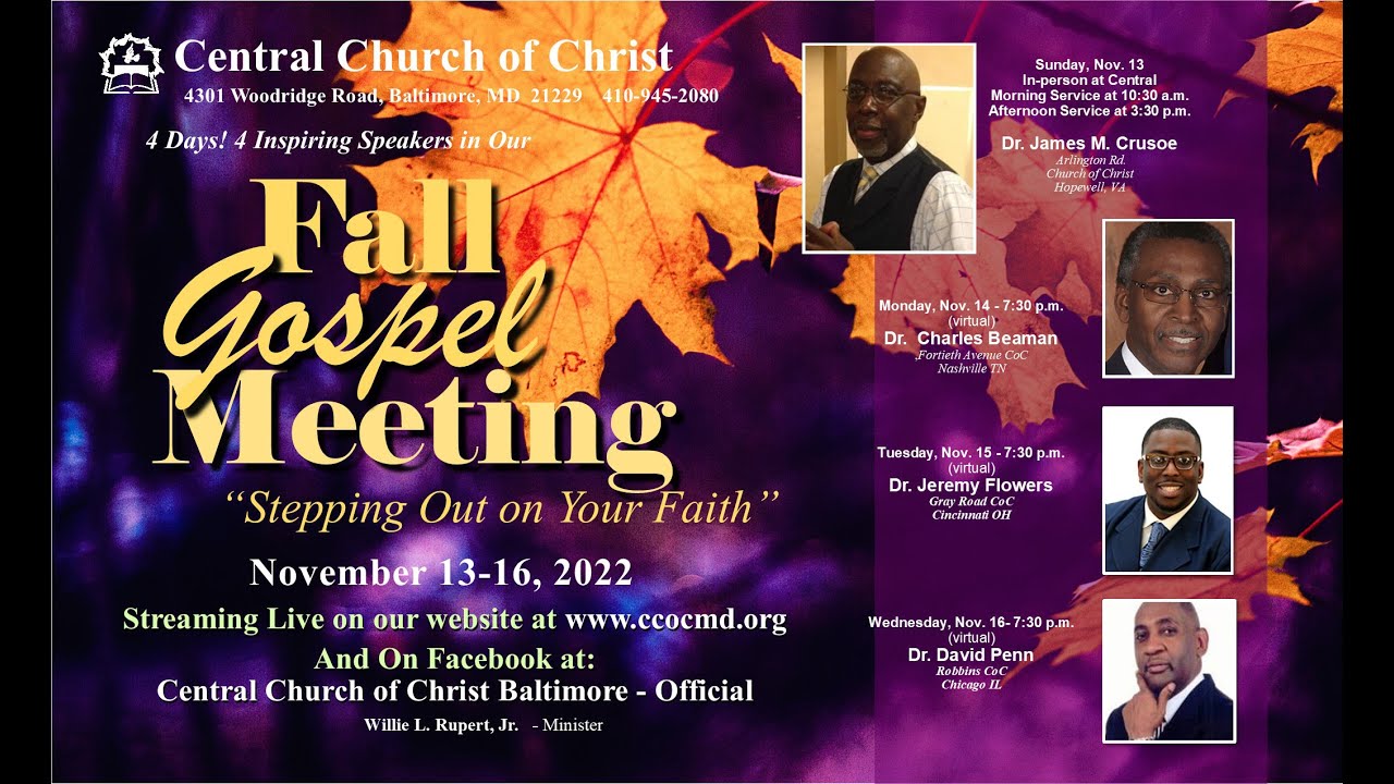Fall Gospel Meeting 2022 Promo - YouTube