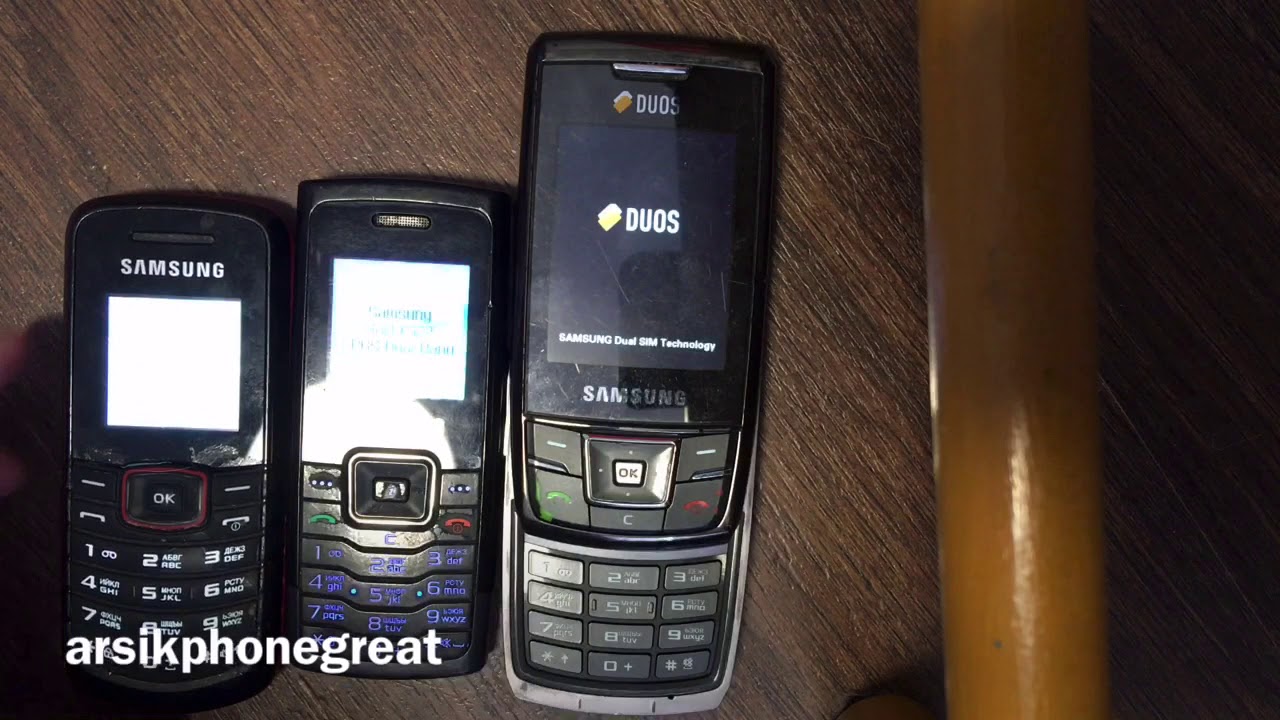 Speed Comparison: Samsung GT-E1080 vs SGH-C160 vs D880 - YouTube