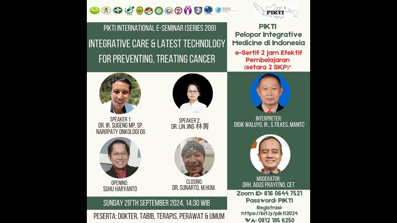 International PIKTI E-seminar 209: Integrative Care & Latest Technology ...