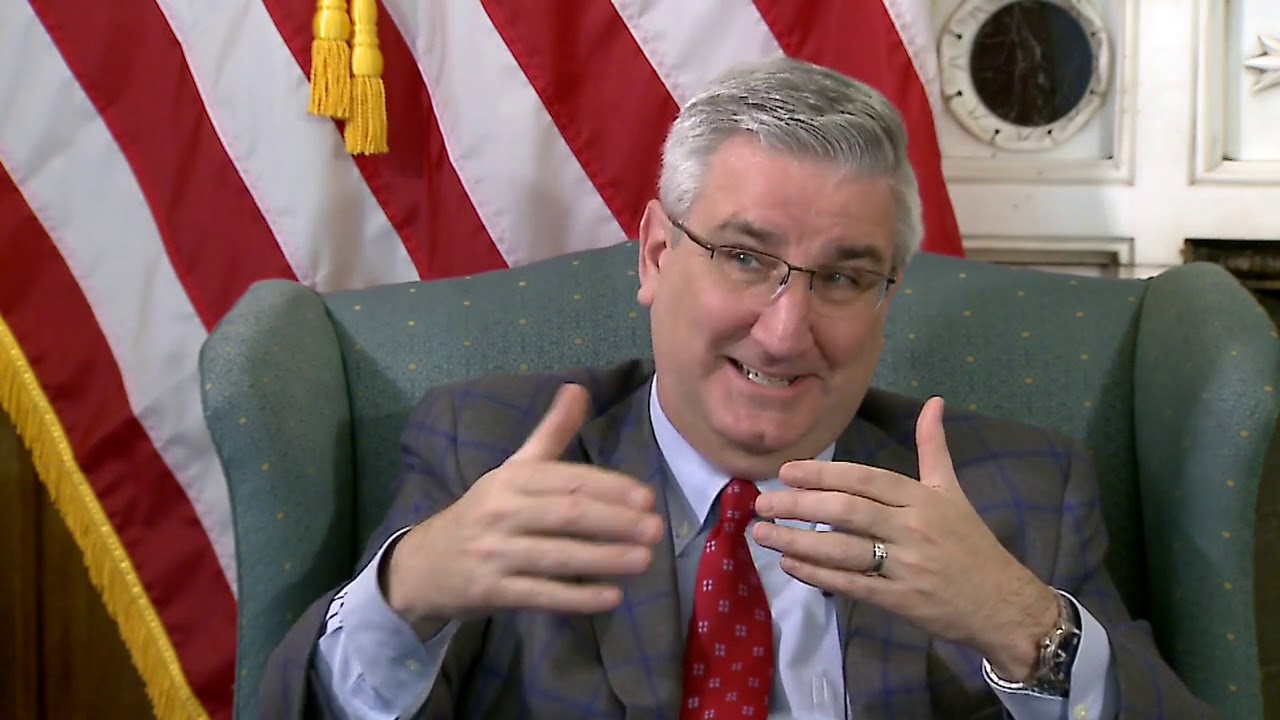 Indiana Gov. Holcomb, health commissioner Dr. Kris Box talk with News 8 ...