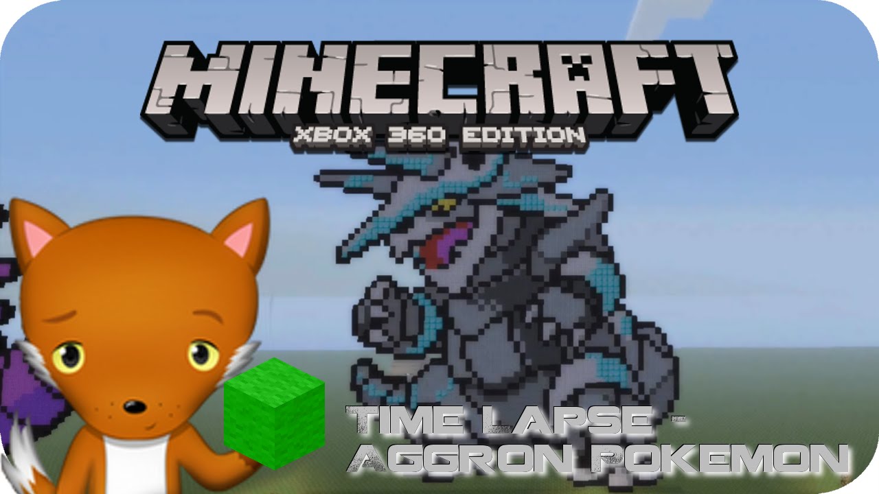 Minecraft Xbox Time Lapse - Aggron Pokemon Build - YouTube