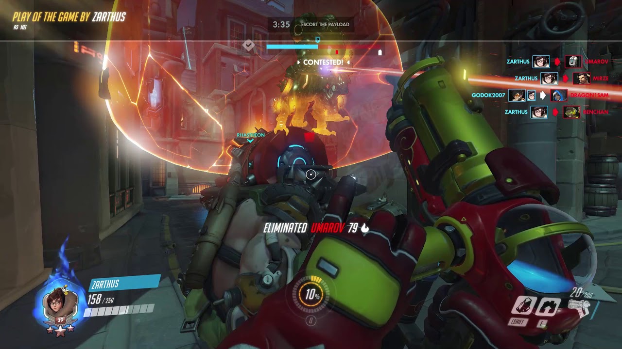 Overwatch - Mei - POTG highlight 5 - YouTube