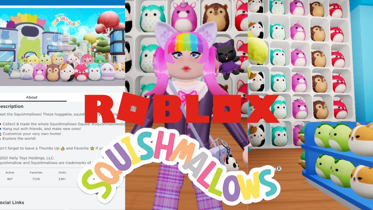 COLLECTING SQUISHMALLOWS IN ROBLOX! - YouTube