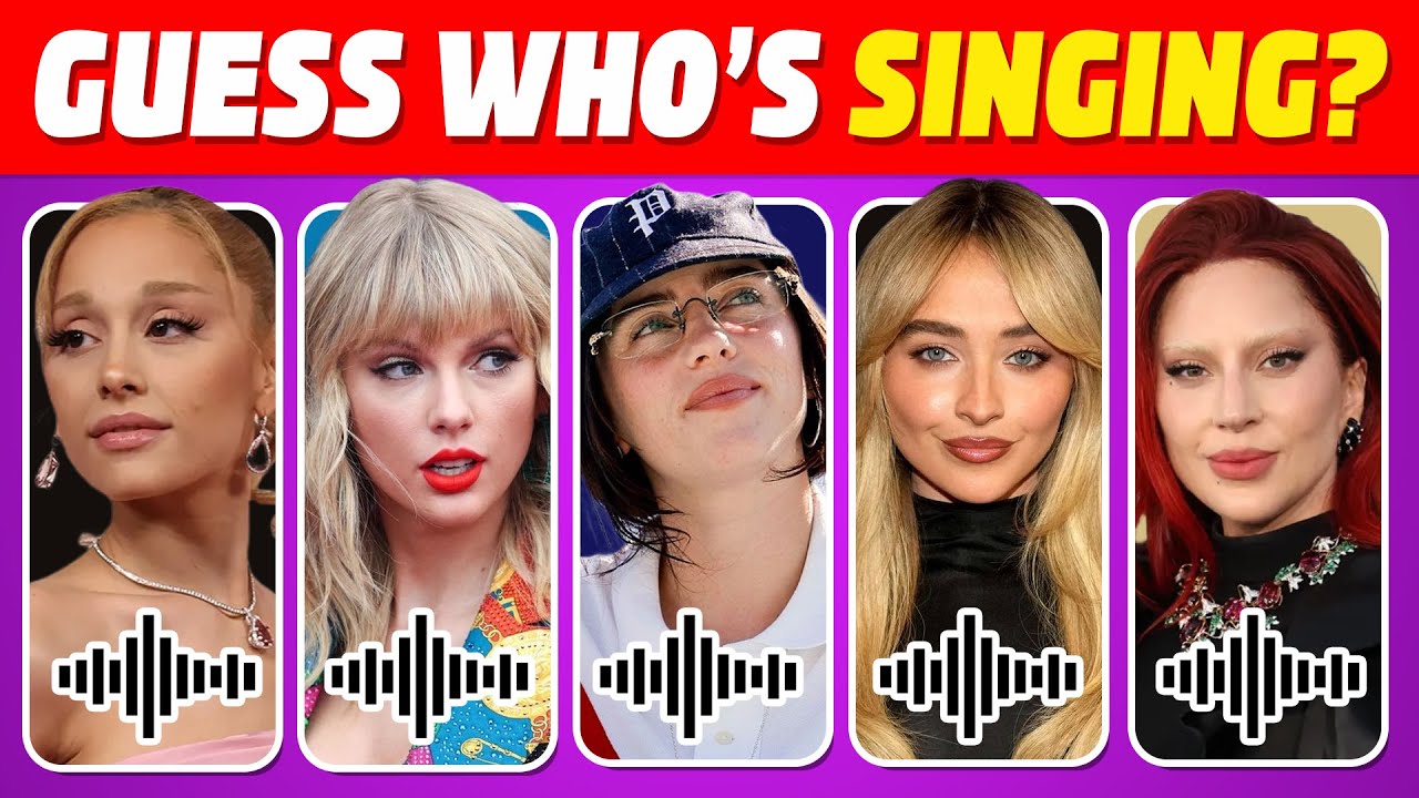 GUESS WHO'S SINGING 🎤🎵 | Female Singers Edition | Ariana Grande, Taylor ...