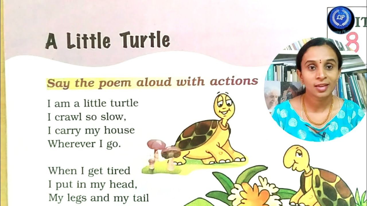 A little turtle(poem) Marigold class-1#learningplatform #savimysuru ...