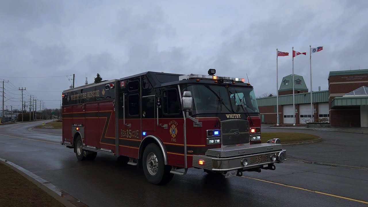 Whitby Fire Rescue 35 Responding - YouTube