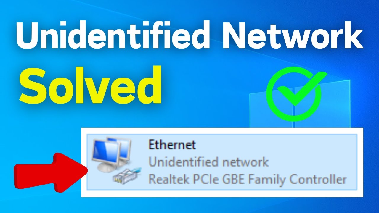 Unidentified network no internet windows 10/11 | How to Fix ...