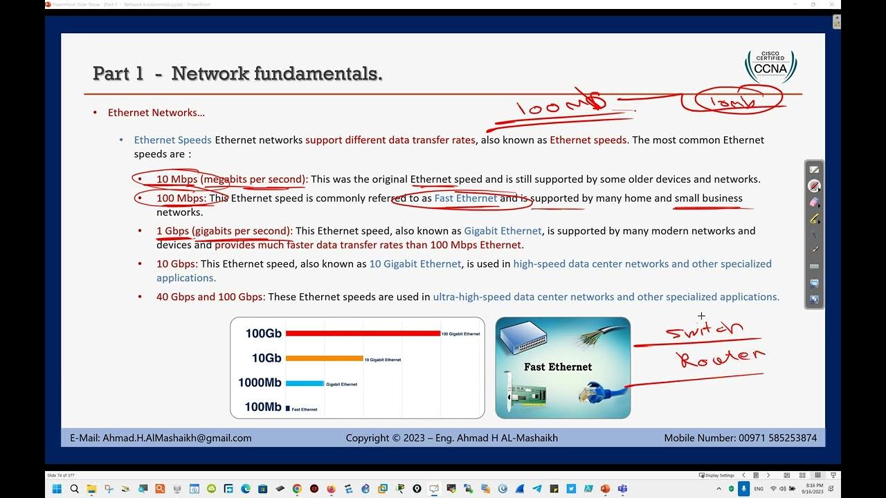 CCNA Part 1 : Lecture - 2 - 16-Sep-2023 -CCNA - Part2 ( by Ahmad Mashaikh) - YouTube